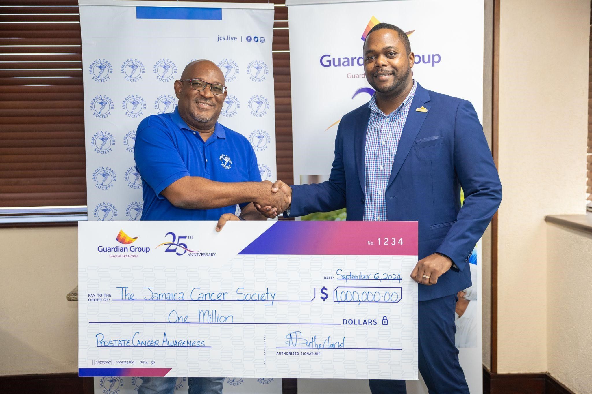 Guardian Life Limited donates J$1 million to JCS for Prostate Cancer ...